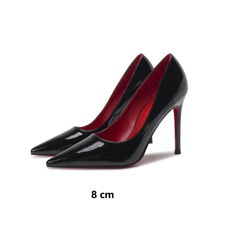 Starry - Luxury Red Bottom Patent Leather High Heels Shoes For Women ...